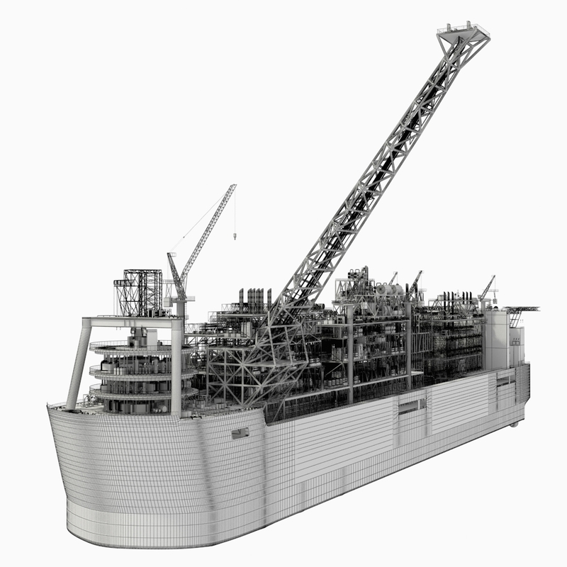 3D model shell prelude flng - TurboSquid 1201710