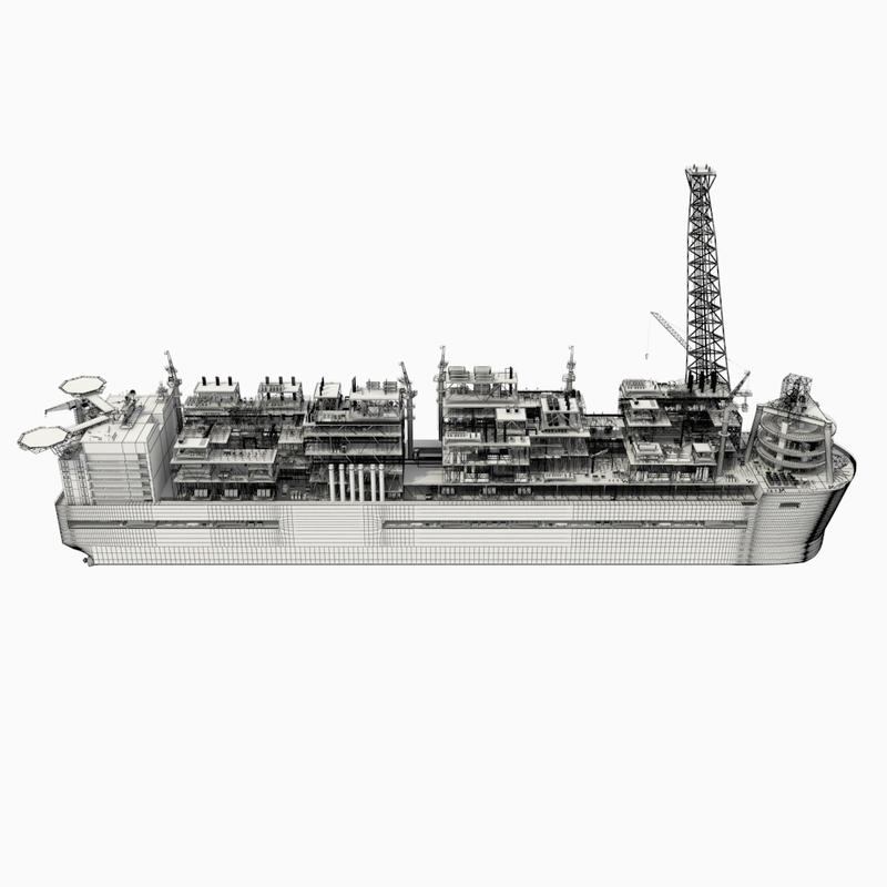 3D model shell prelude flng - TurboSquid 1201710