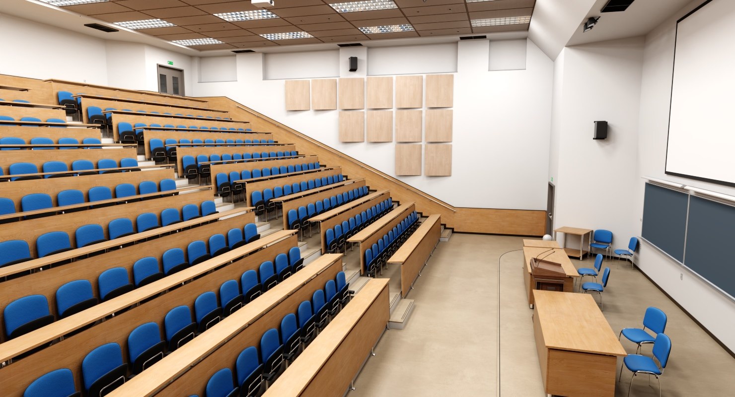 3d lecture hall model