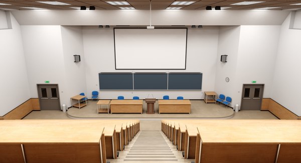 3d lecture hall model