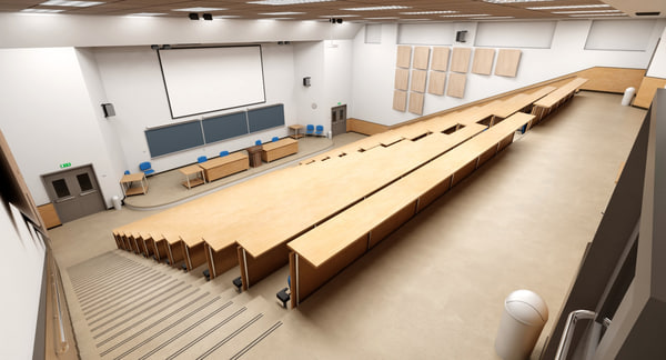 3d lecture hall model