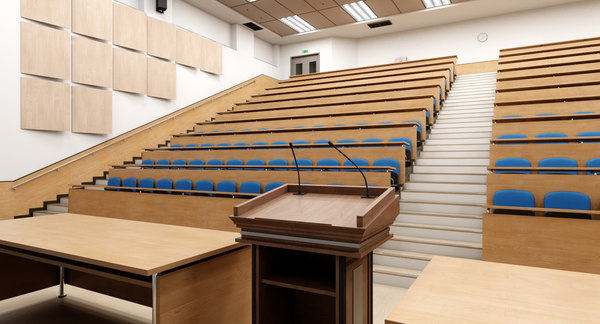 3d lecture hall model