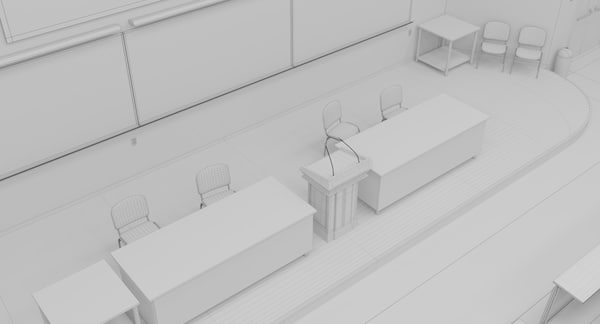3d lecture hall model