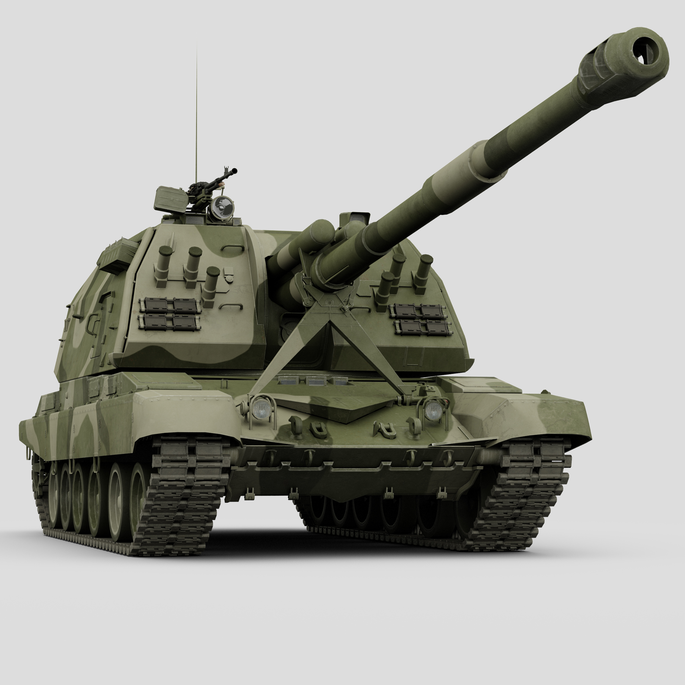 2s19 msta-s tanks msta 3d max