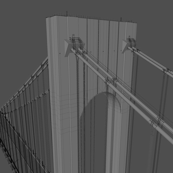 verrazano narrows bridge 3d model