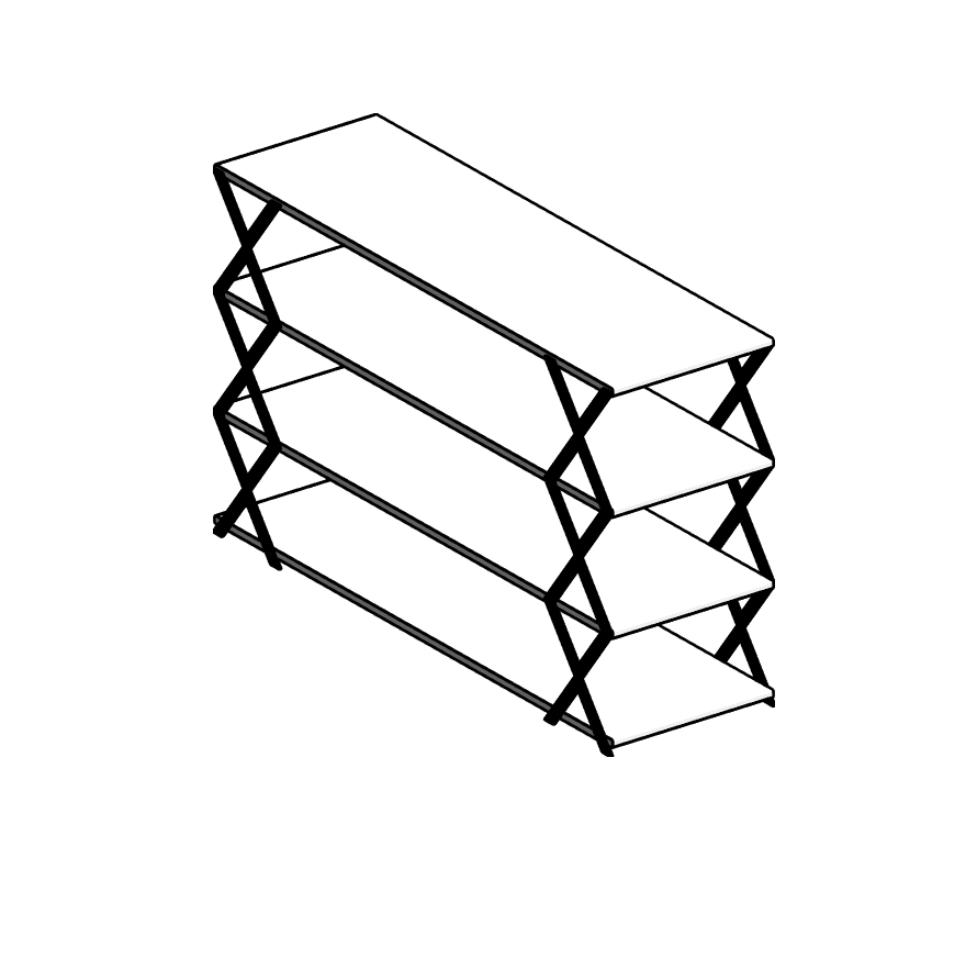 Building Revit Family bookshelf rfa