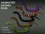 3d model snakes pack animations