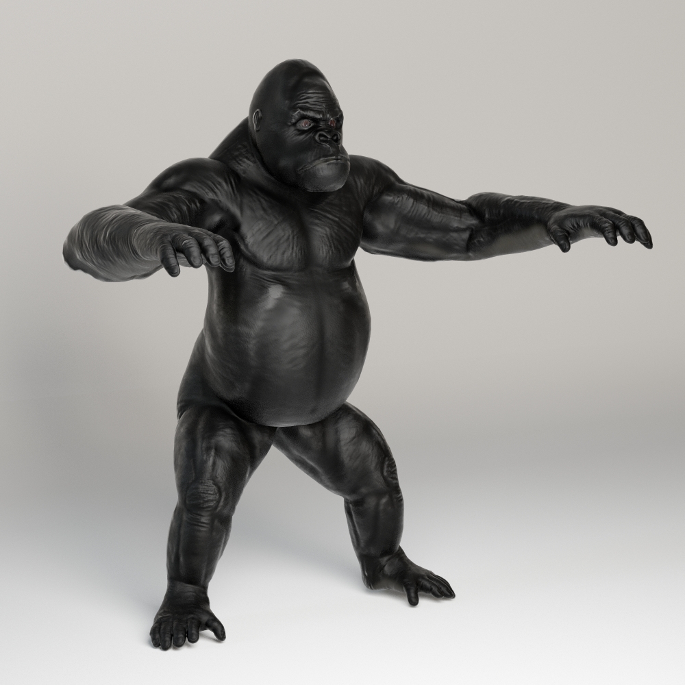 3d model gorilla