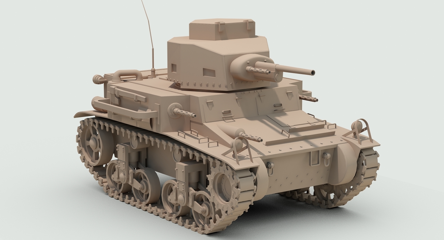 M2 leichter Panzer 3D-Modell - TurboSquid 638424