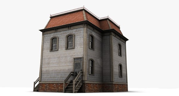 realistic bates mansion 3d model