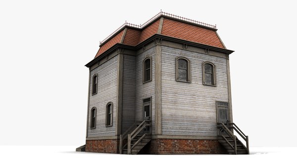 realistic bates mansion 3d model
