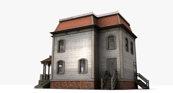 realistic bates mansion 3d model