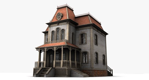 realistic bates mansion 3d model
