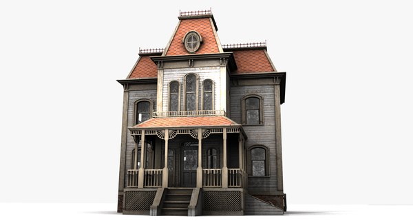 realistic bates mansion 3d model