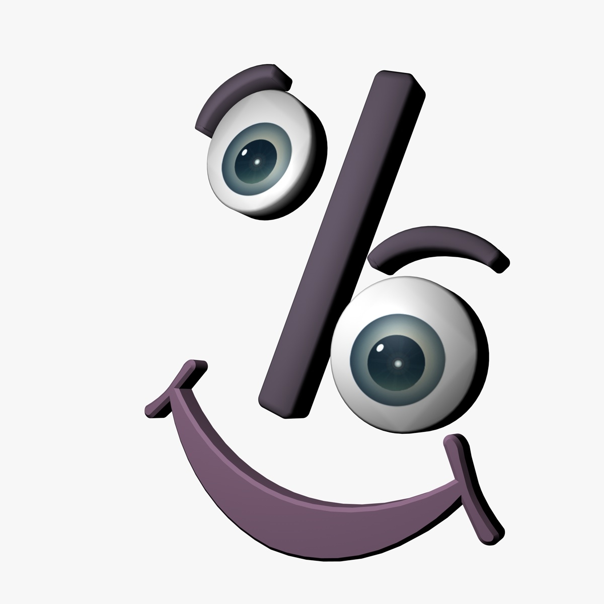 smile character 3d model