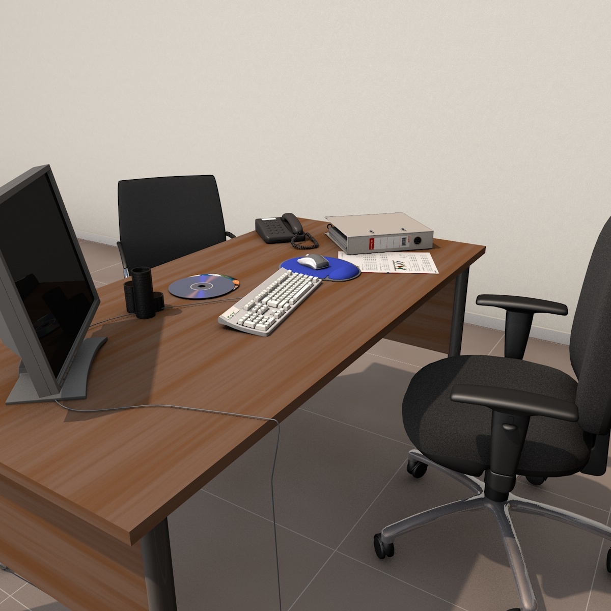 office desk 3d model