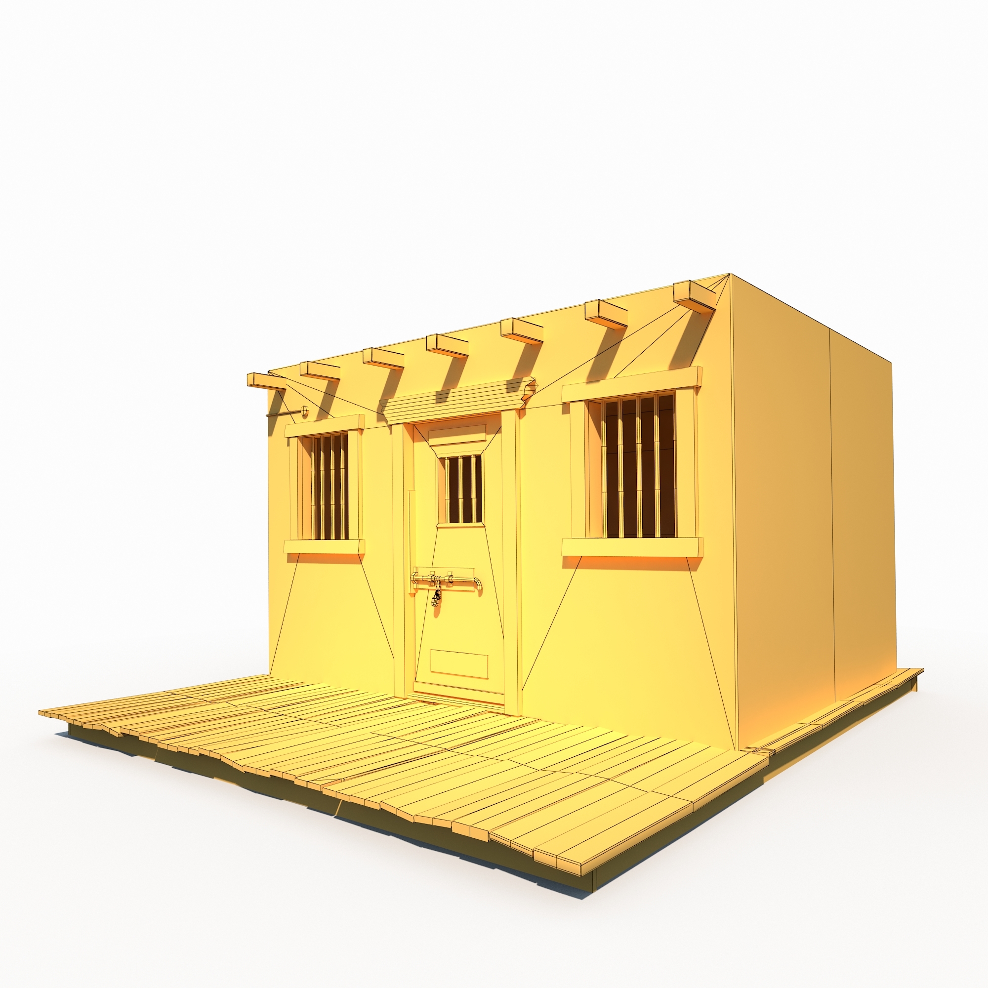 3D wild west jail model - TurboSquid 1217199