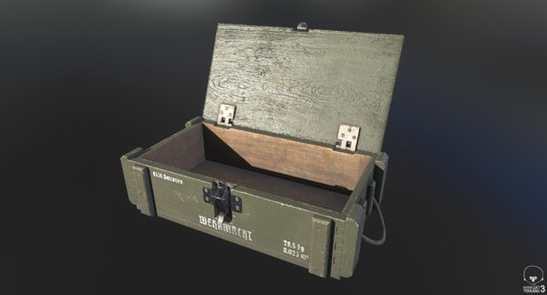 3d ammo crates