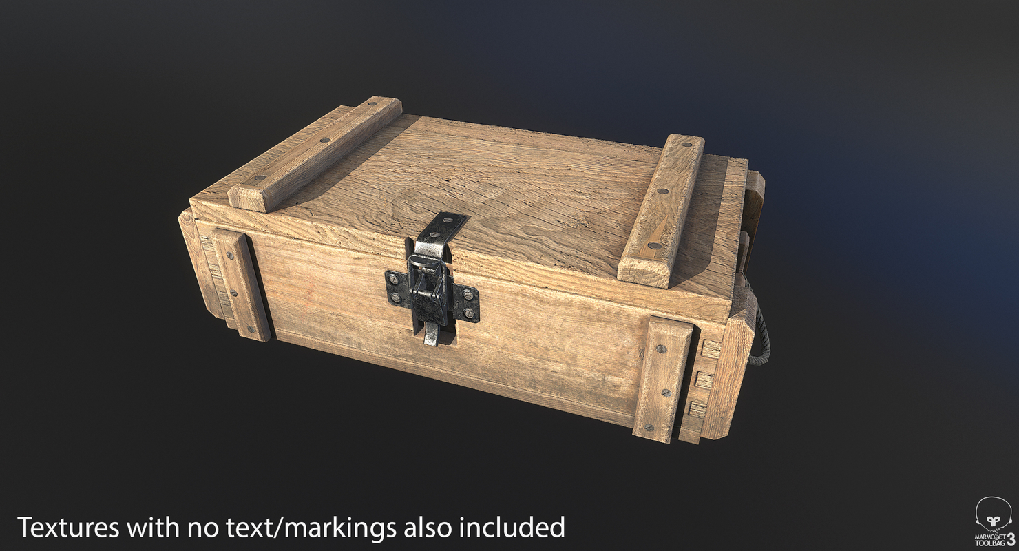 3d ammo crates