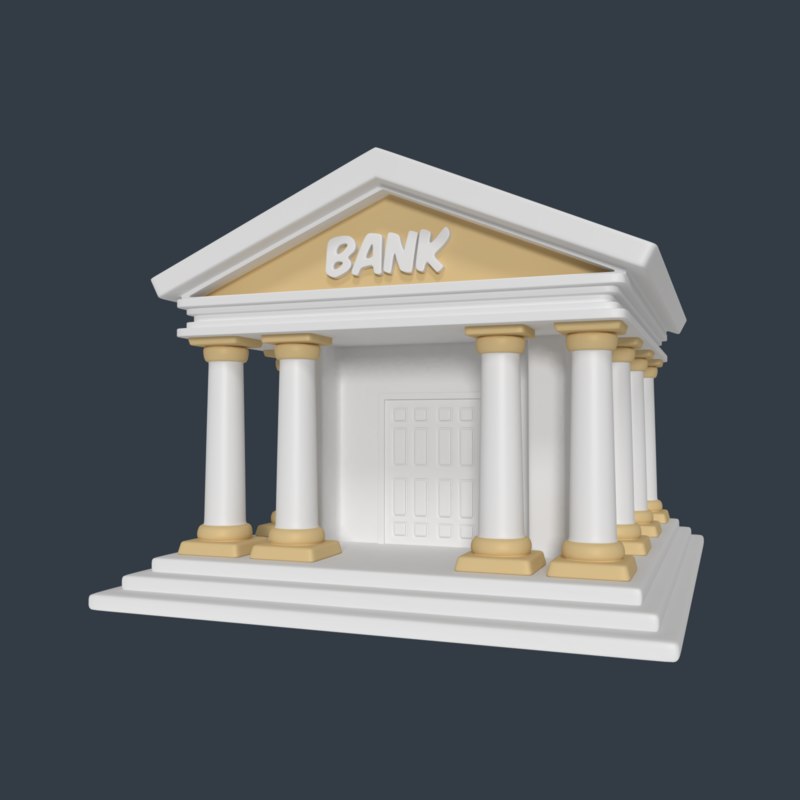 3d model bank