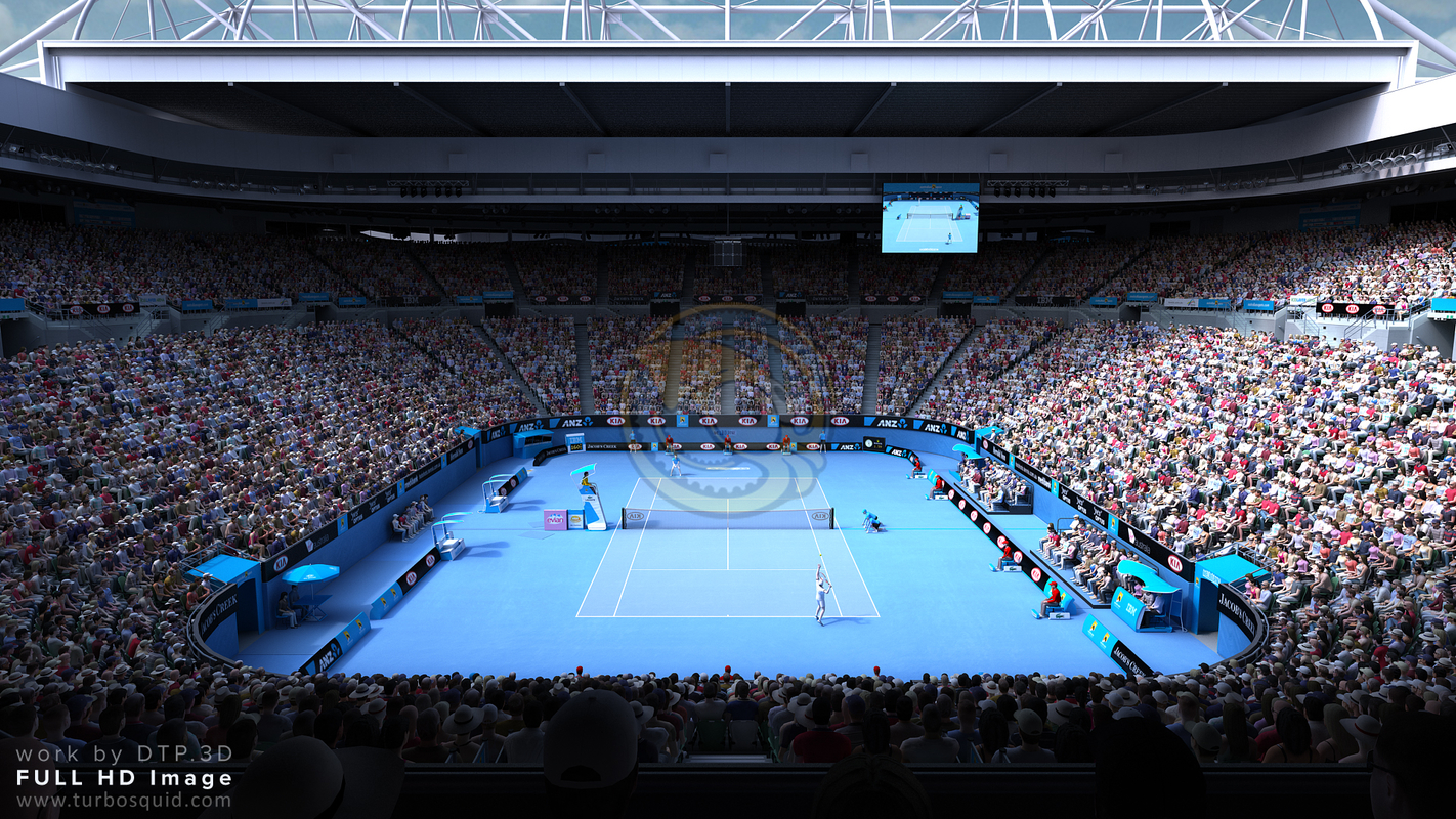 3d rod laver arena open model