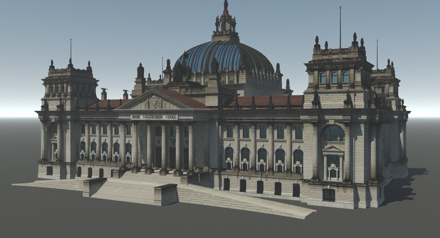 reichstag old version 3d max