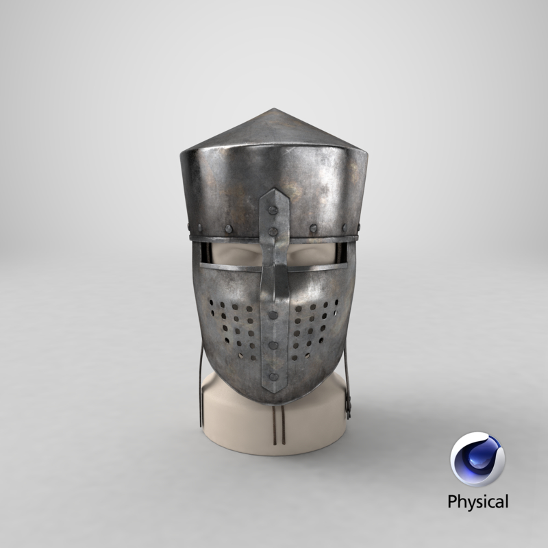 medieval helmet 3d model