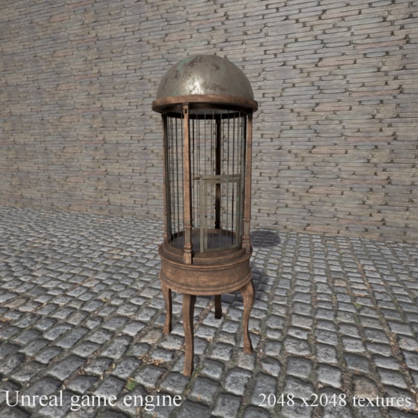 old birdcage 3d model