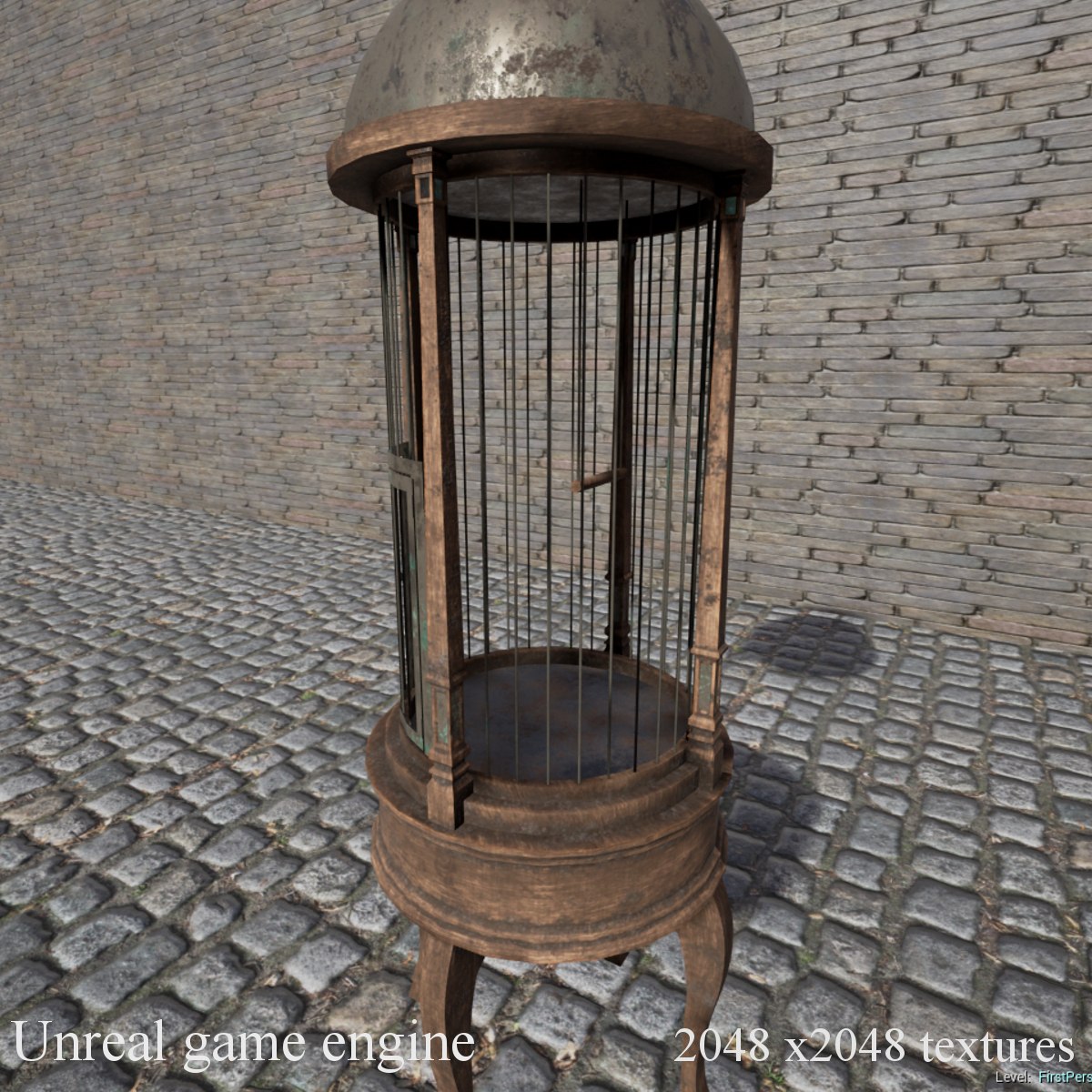 old birdcage 3d model