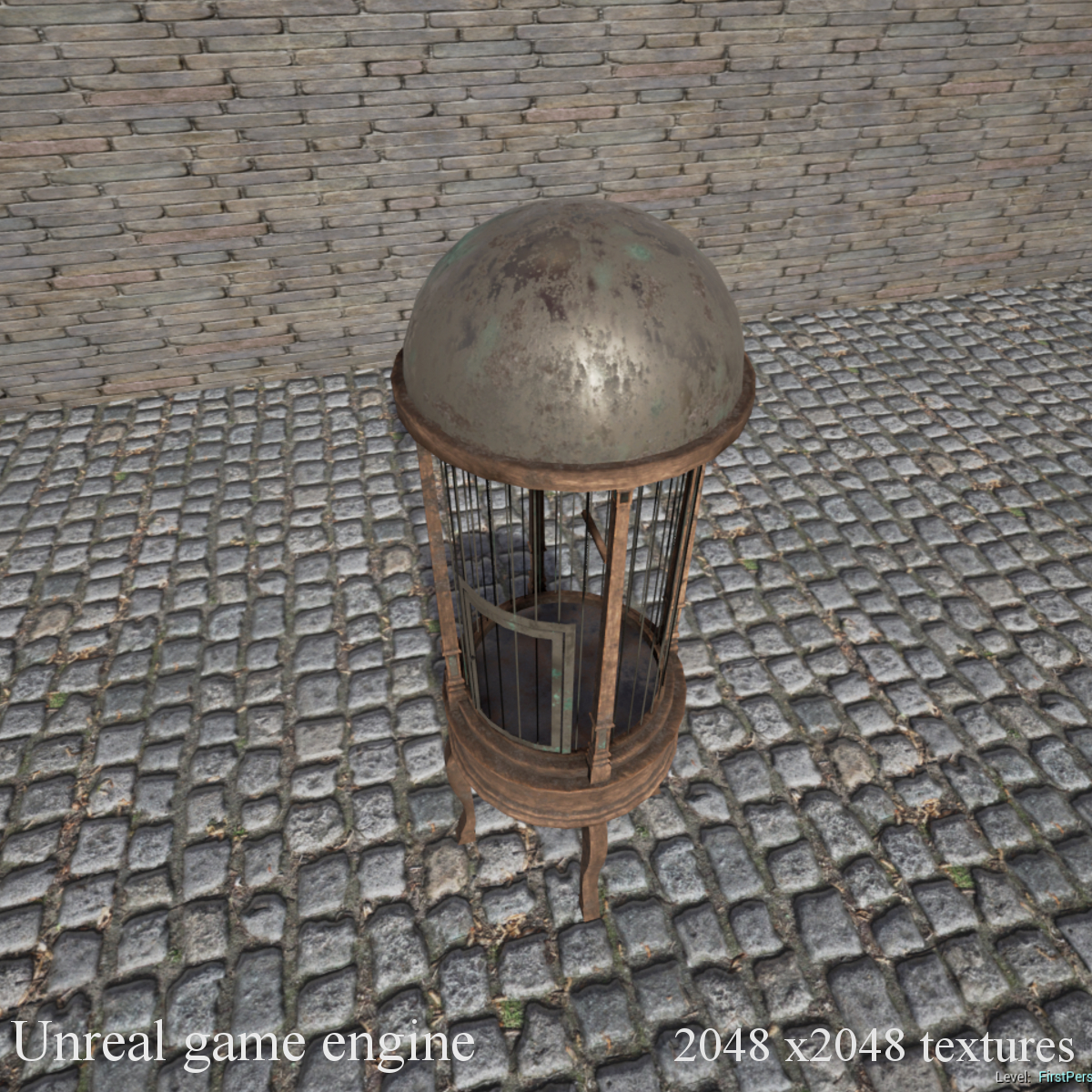 old birdcage 3d model