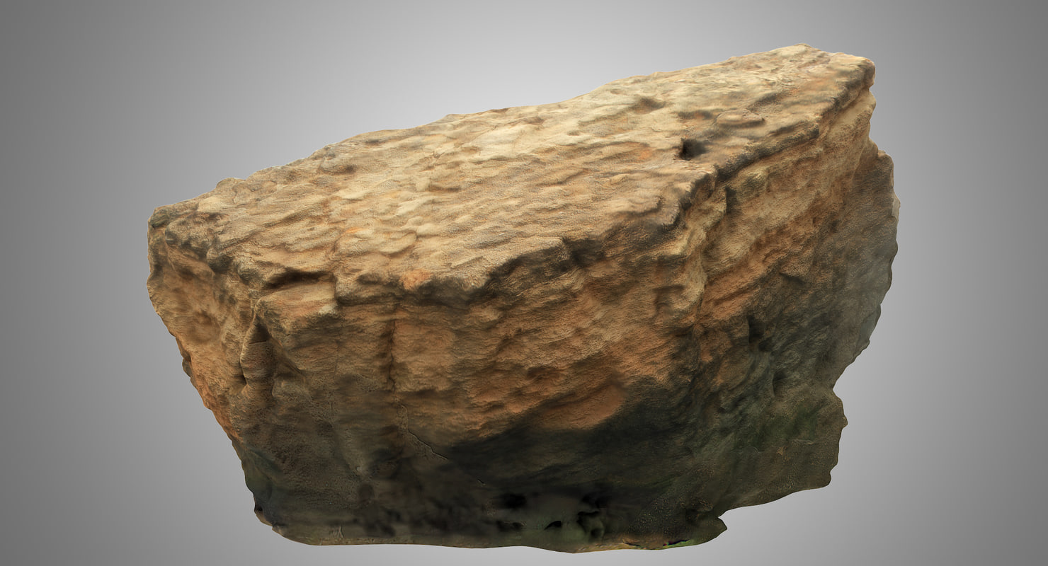 3D model big limestone boulder 2 - TurboSquid 1231372