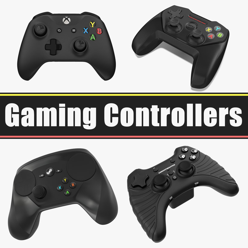 Gaming controllers 3D - TurboSquid 1232866