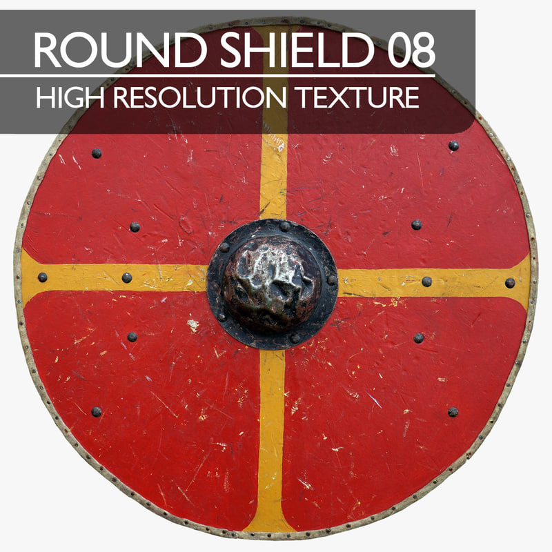 Texture JPEG Shield Round Viking