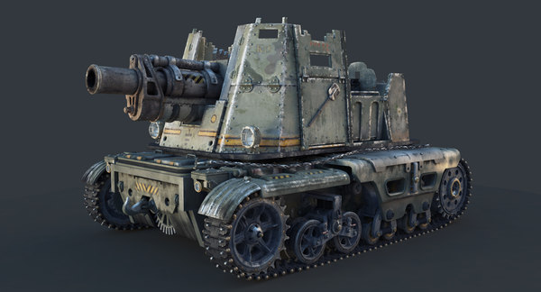 tank post apocalyptic 3d model