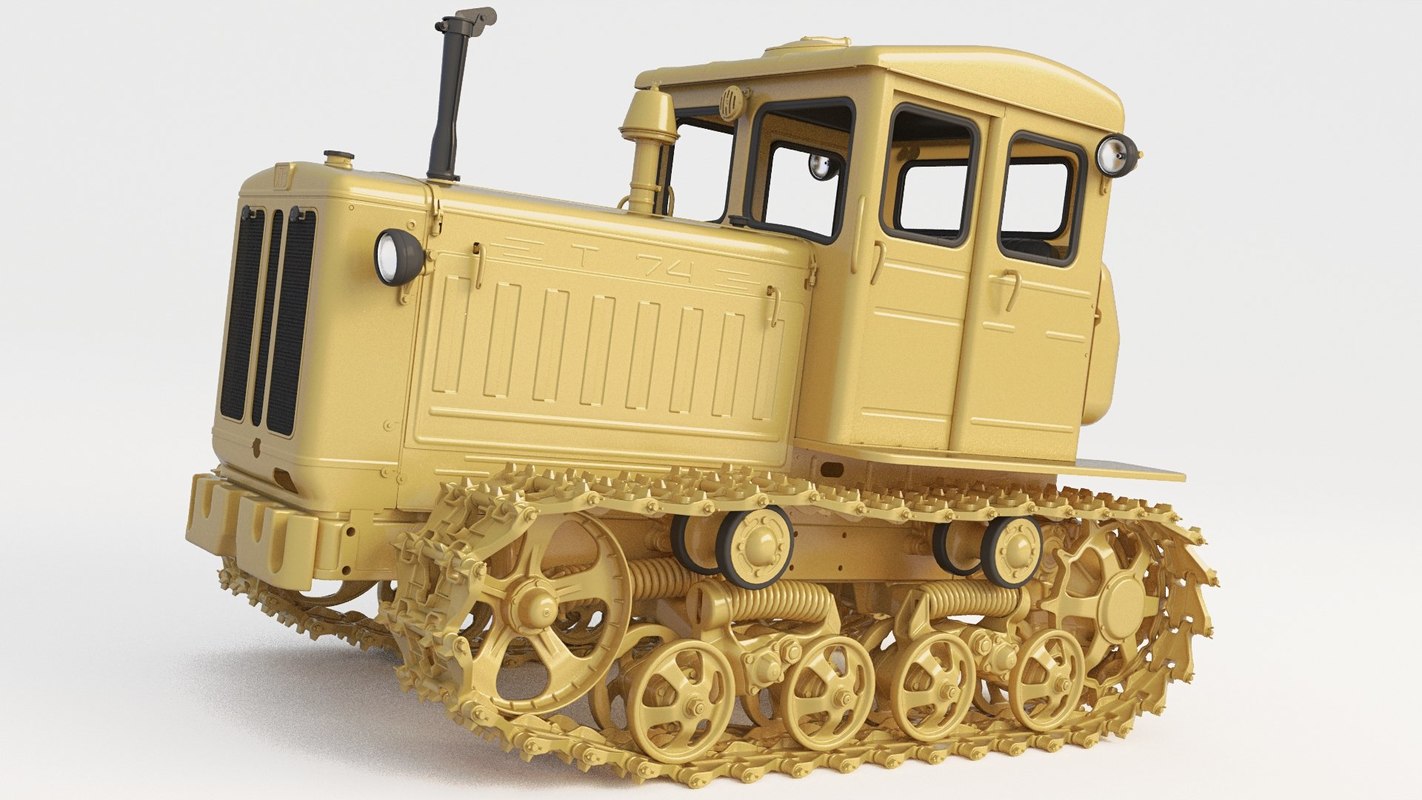 3D bulldozer dt-74 dt - TurboSquid 1529248