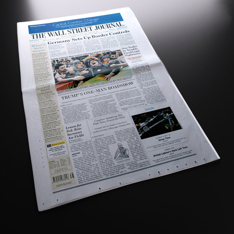 3d new newspaper model