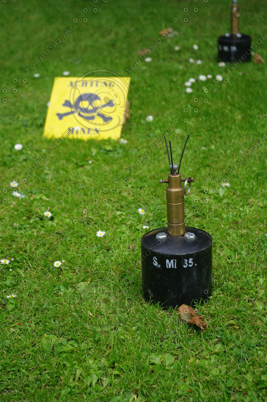 Stock JPEG Minefield mine WWII