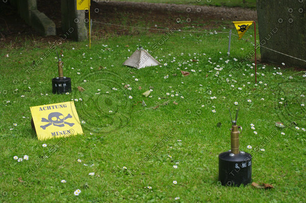 Stock JPEG WWII War Minefield