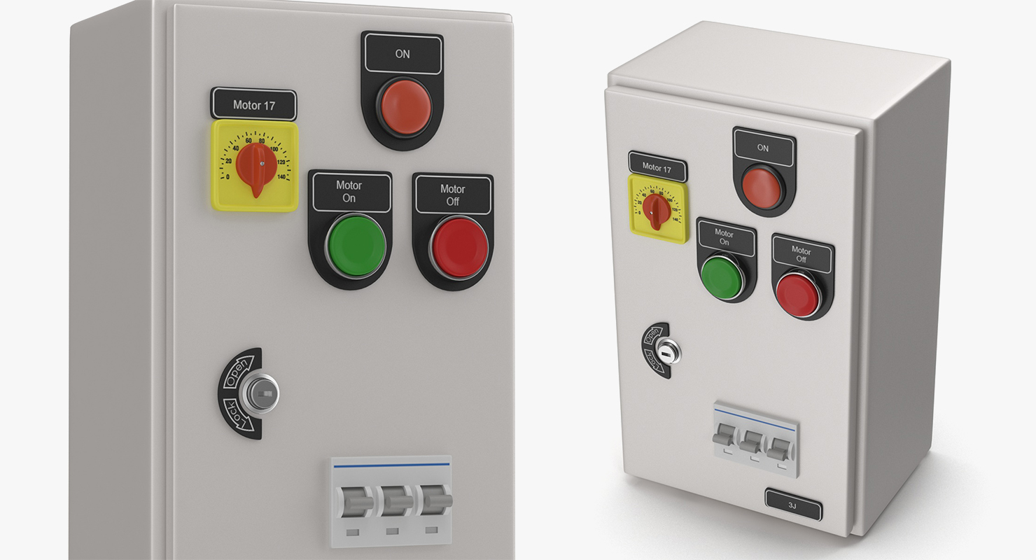 Electric control boxes 3D model - TurboSquid 1240866