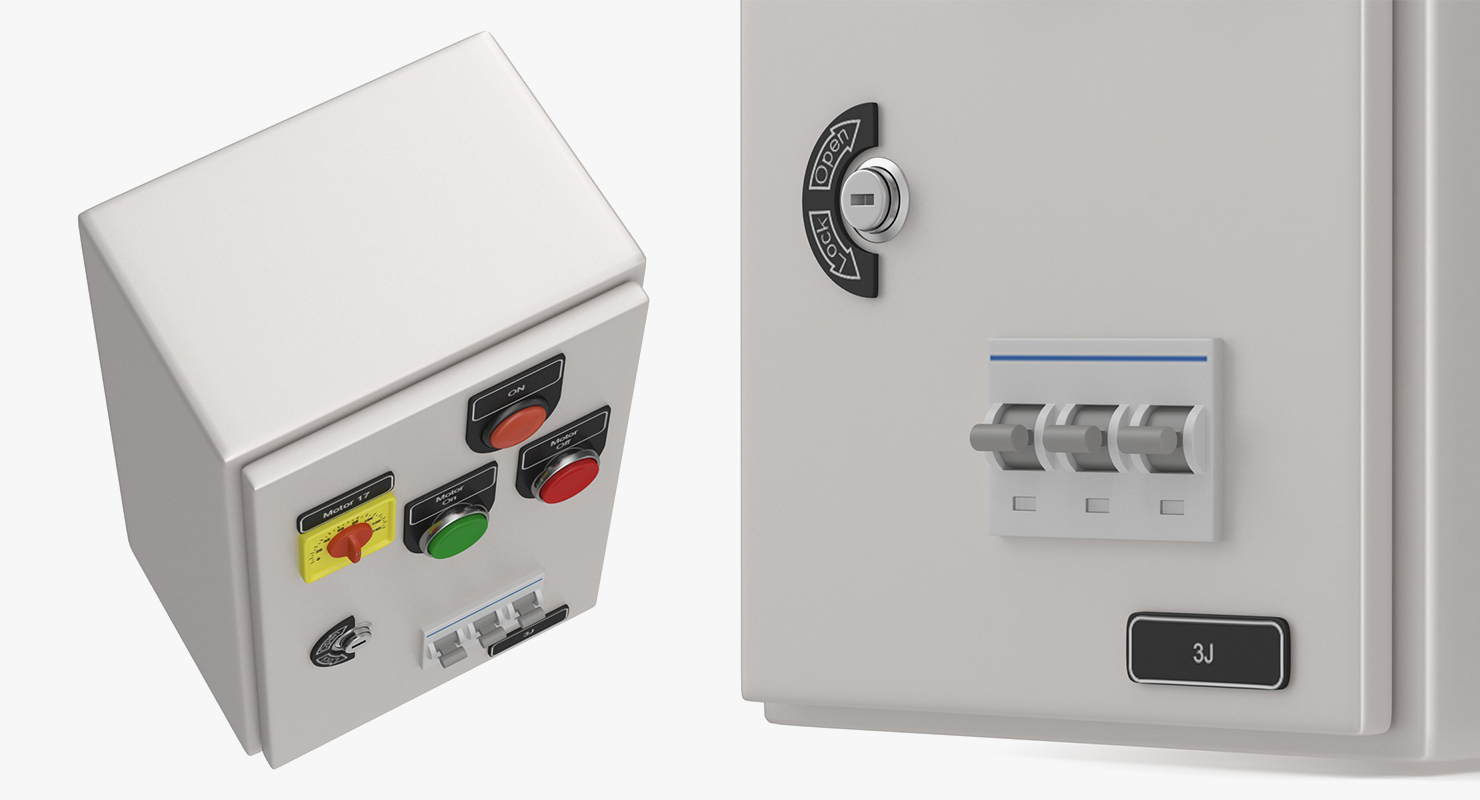 Electric control boxes 3D model - TurboSquid 1240866