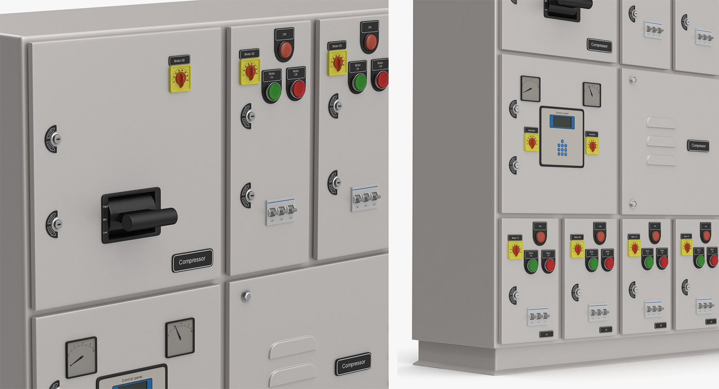 Electric control boxes 3D model - TurboSquid 1240866