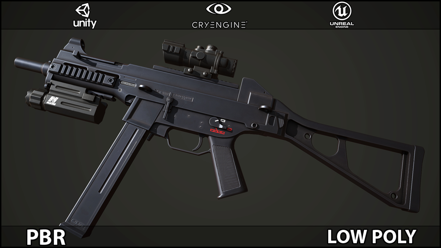 3D ump pbr ready - TurboSquid 1258229