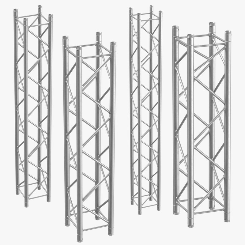 Stage truss columns 3D model - TurboSquid 1244421