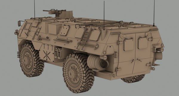 french vab 4x4 apc 3d max