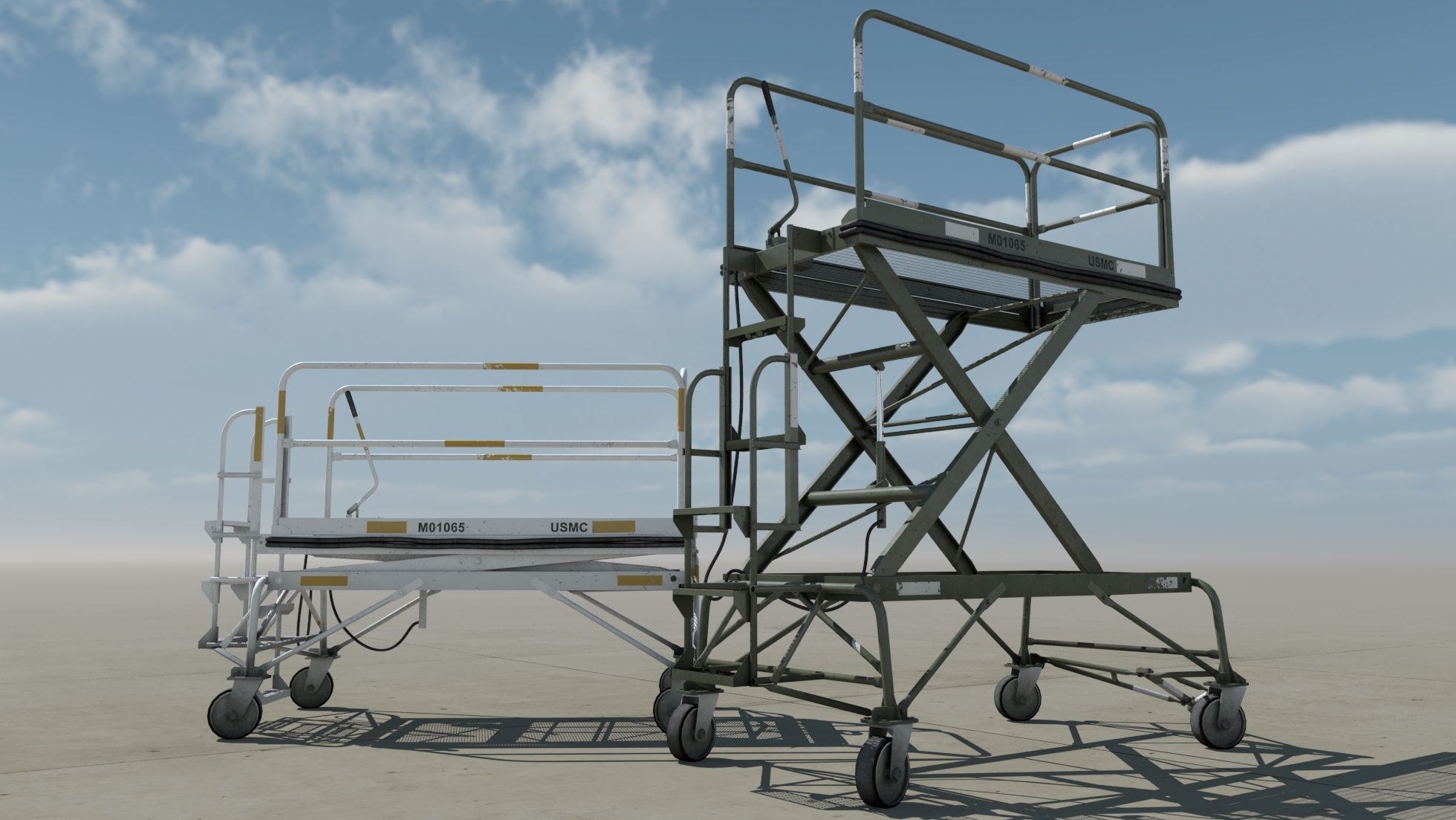 3d aviation ladders aircraft