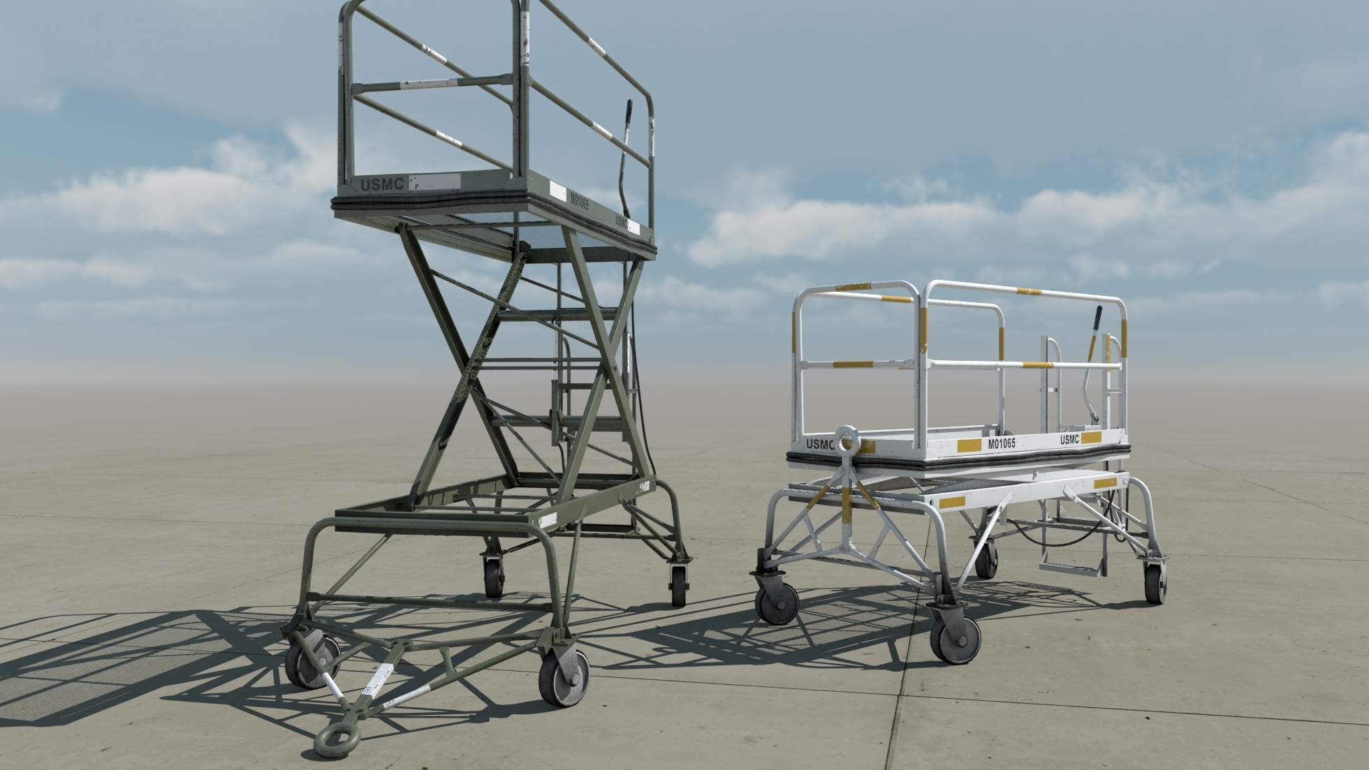 3d aviation ladders aircraft