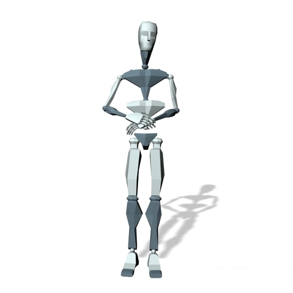 Motion Biovision stand turn biped