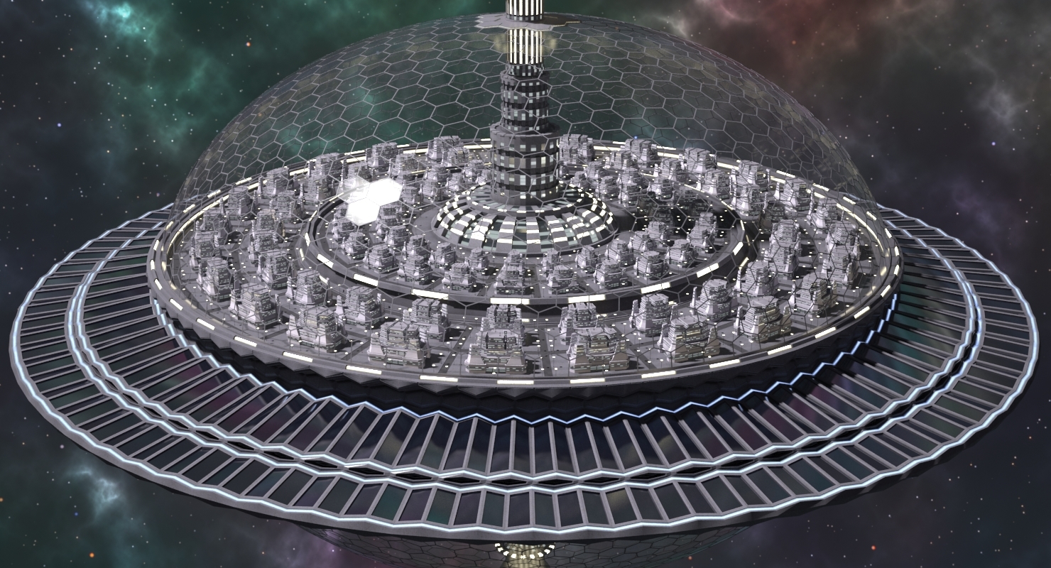 3D model space city 01 - TurboSquid 1247436