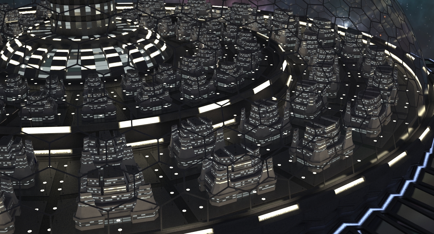 3D model space city 01 - TurboSquid 1247436