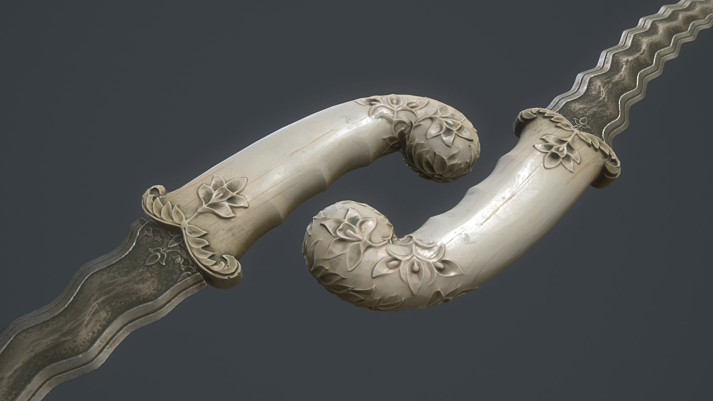 3D ornate indian dagger - TurboSquid 1247747
